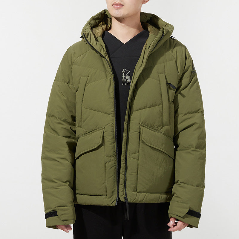 ADIDAS Adidas Big Baffle Down Jacket with Hood